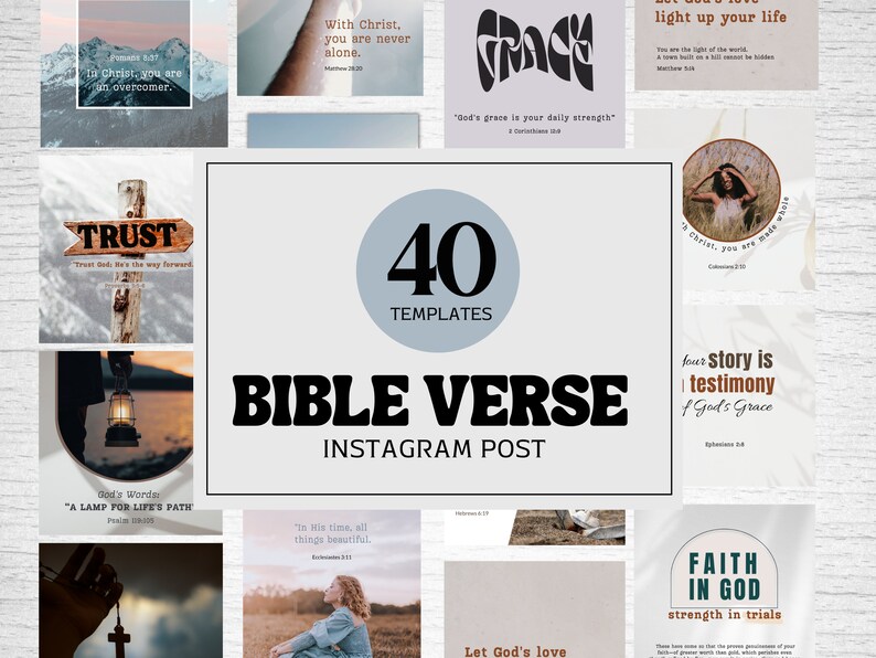 40 Canva Instagram Post, Bible Scripture Quote, Christian Bible Verse ...