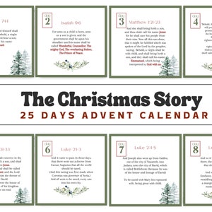 Advent Calendar, Printable Advent Story, Christmas Countdown, Bible ...