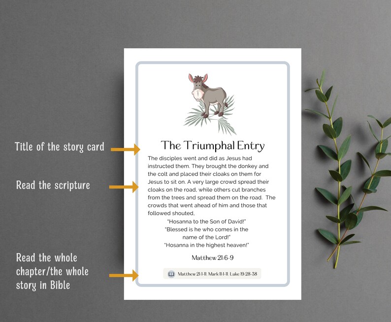 Printable Easter Scripture Cards Holy Week Cards Easter - Etsy