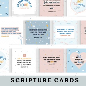 Kids Scripture Cards, Children's Bible Verse Memory, Scripture Card for ...