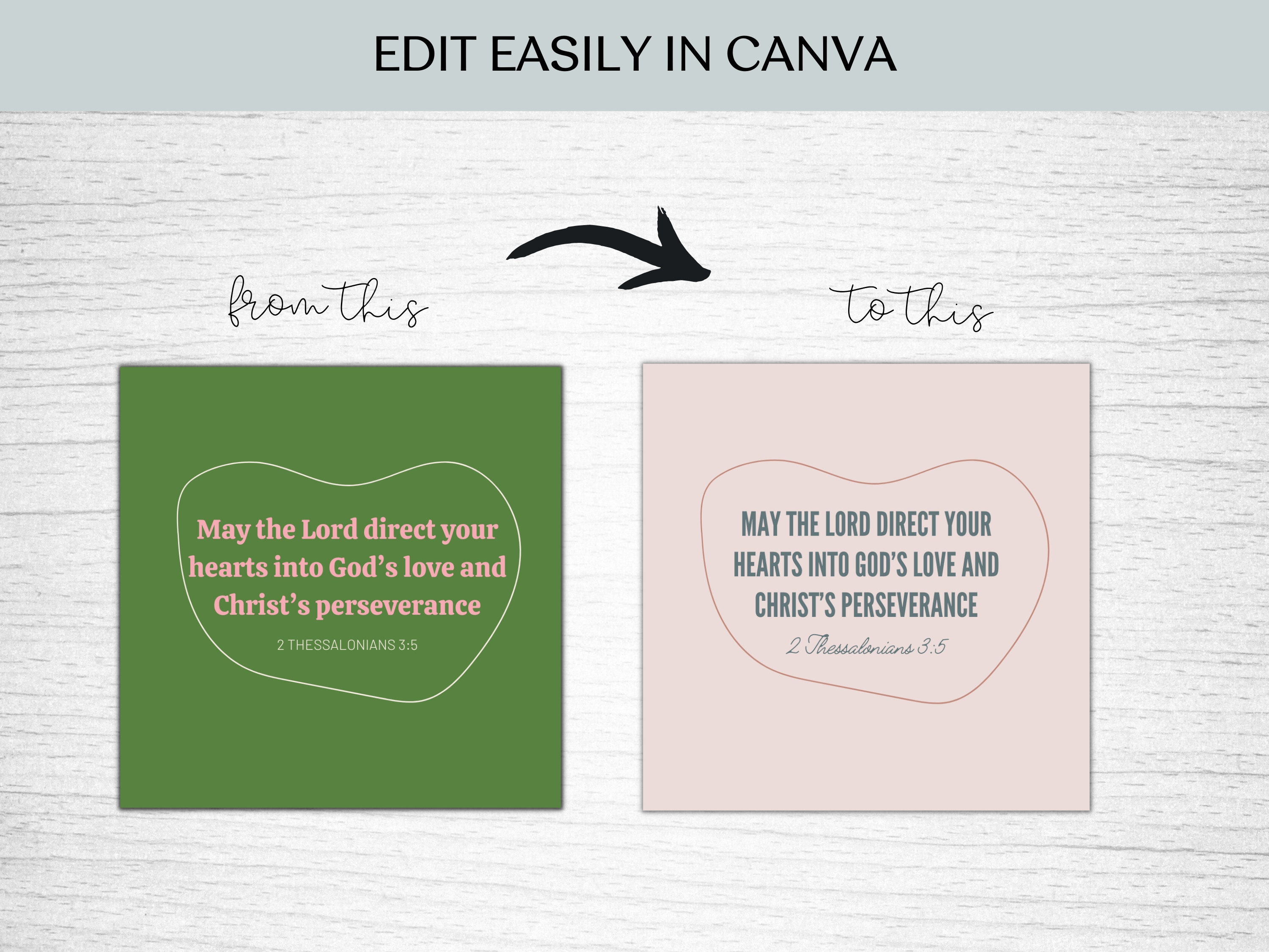 30 Scripture Instagram Template, Christian Instagram Template, Social Media Template, Canva ...