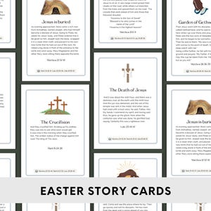 Printable Easter Scripture Cards, Holy Week Cards, Christian Easter ...