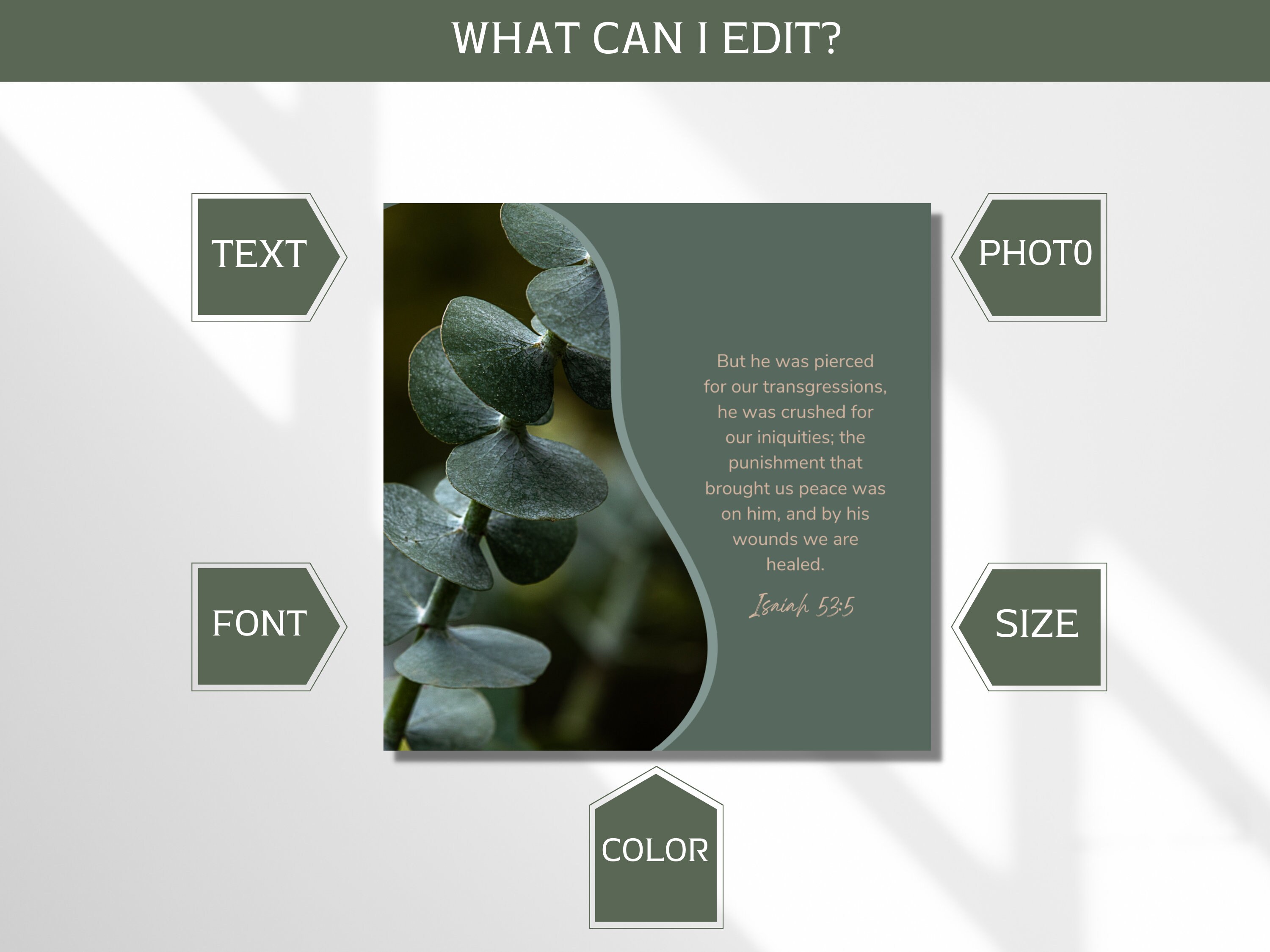 20 Bible Verse Instagram Canva Template, Christian Instagram Template ...