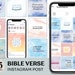 25 Bible Verse Instagram Template Christian Instagram - Etsy