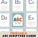 ABC Scripture Flash Cards Bible Verse Alphabet Cards Set - Etsy