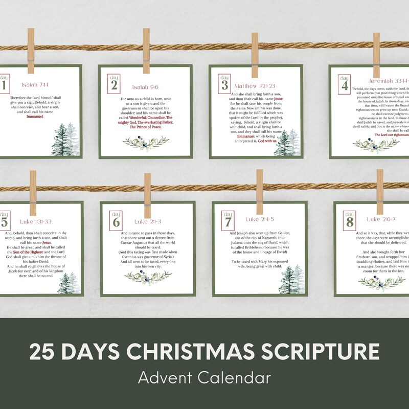 Christmas Scripture - Etsy