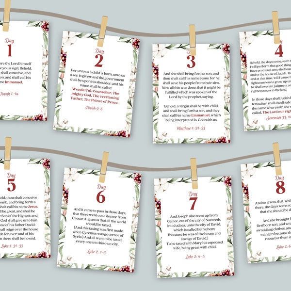 Christian Advent Calendar - Etsy