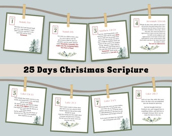 Name of Jesus Advent Calendar, Printable, Christmas Countdown, Bible ...
