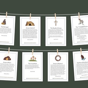 Printable Easter Scripture Cards, Holy Week Cards, Christian Easter ...