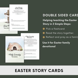 Christian Easter Story Cards: Holy Week Bible Study (PDF) - Etsy