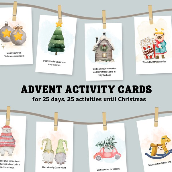 Advent Cards - Etsy