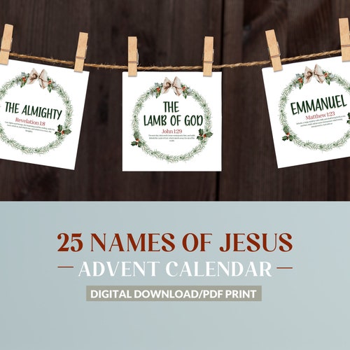 Advent Calendar Printable Advent Story Christmas Countdown - Etsy