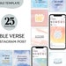25 Bible Verse Instagram Template Christian Instagram - Etsy