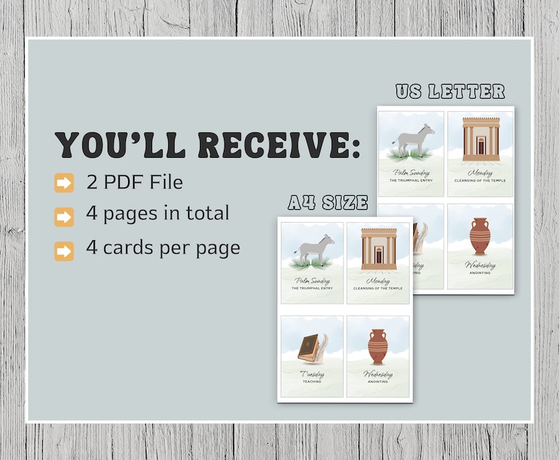 Tarjetas imprimibles de las Escrituras de Pascua, Tarjeta de Semana ...