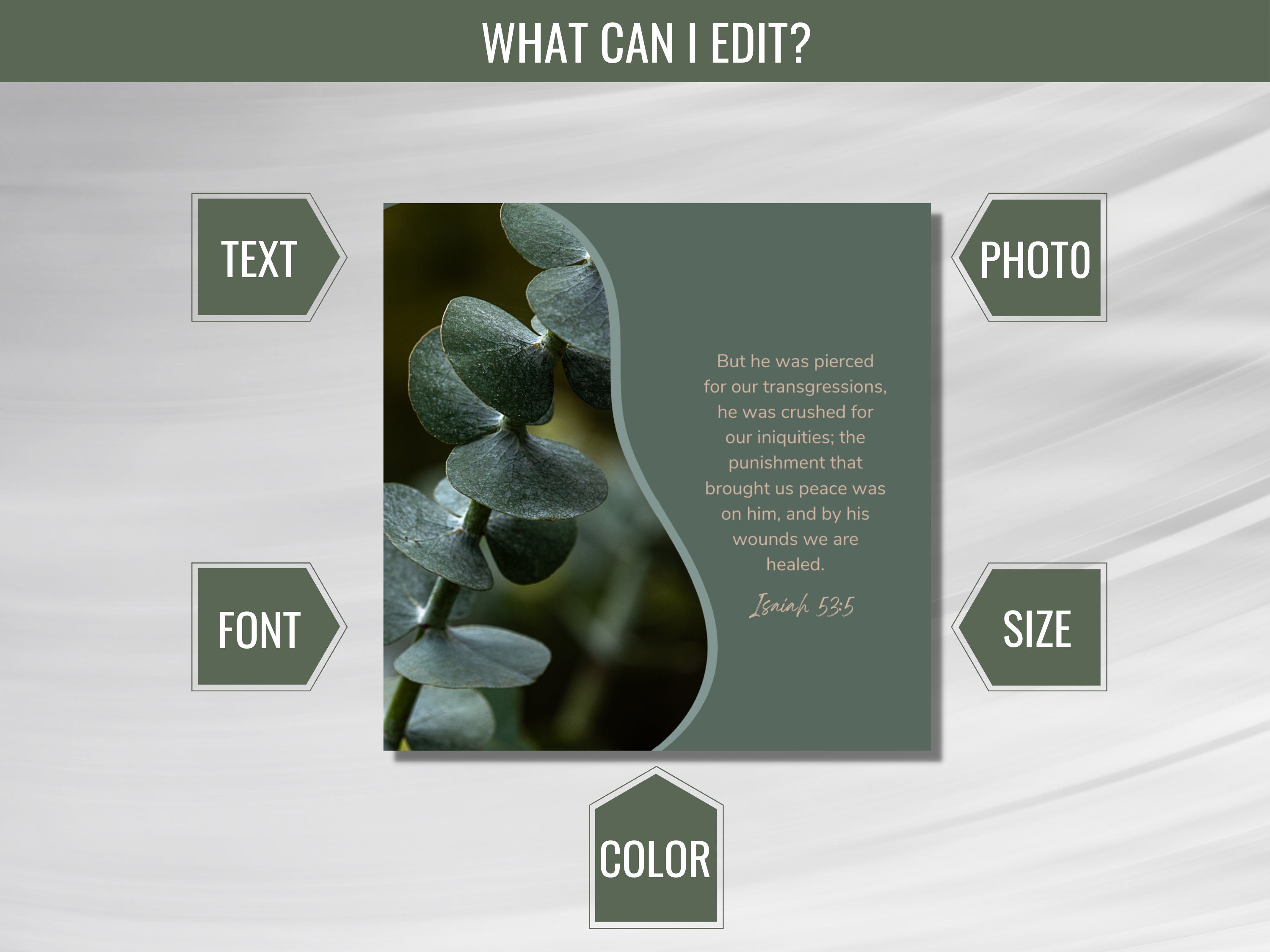 20 Bible Verse Instagram Canva Template Christian Instagram - Etsy