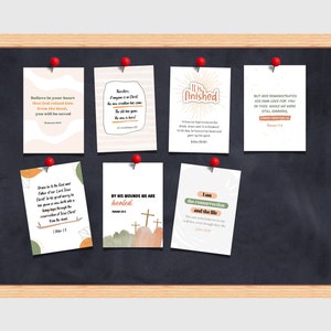 Easter Scripture Cards, Holy Week Cards, Easter Countdown, Christian ...