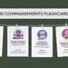 Ten Commandments Flashcards: Kids Bible Study (printable) - Etsy