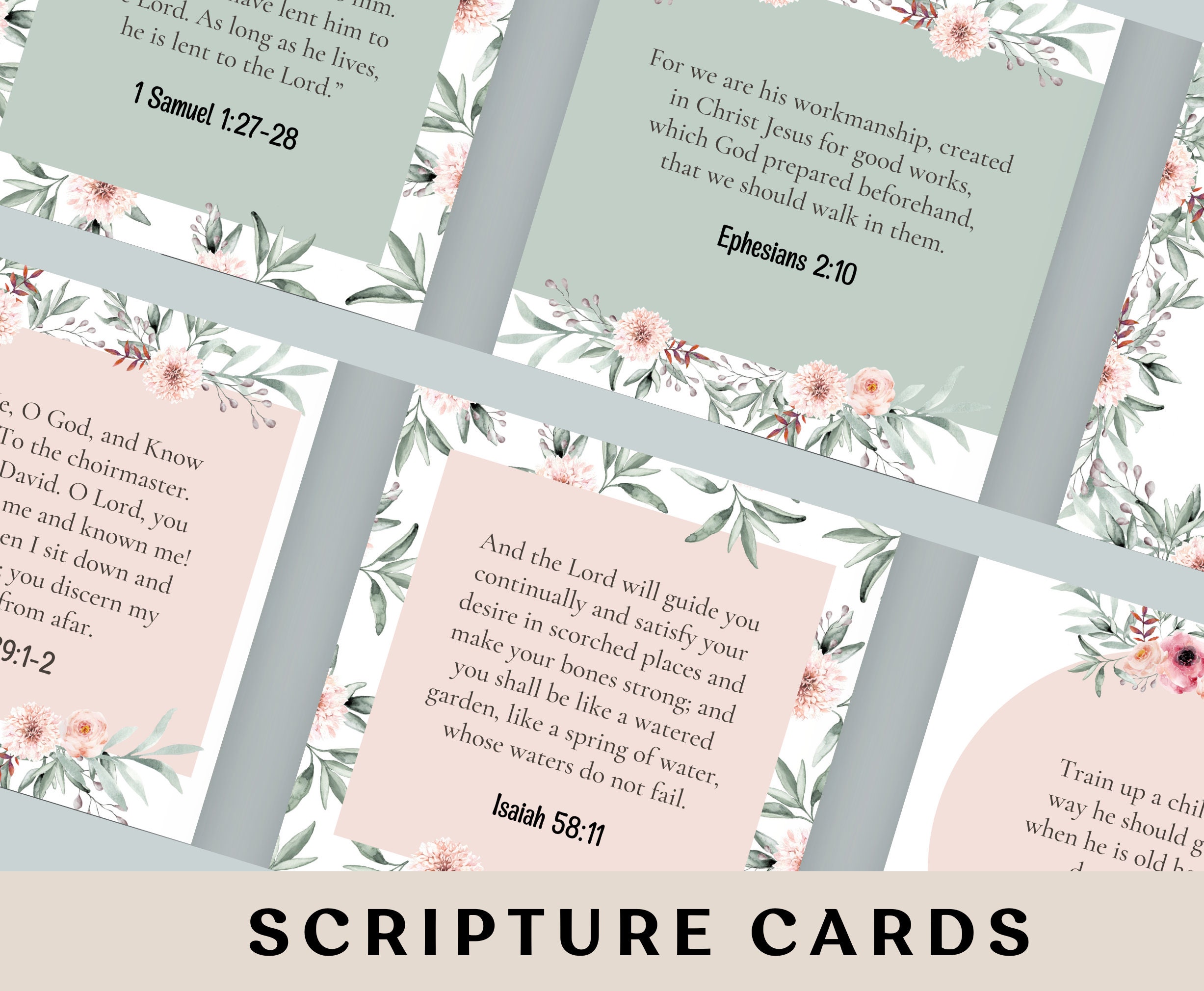 12 Bible Affirmation Cards Scripture Cards Bible Verse for - Etsy