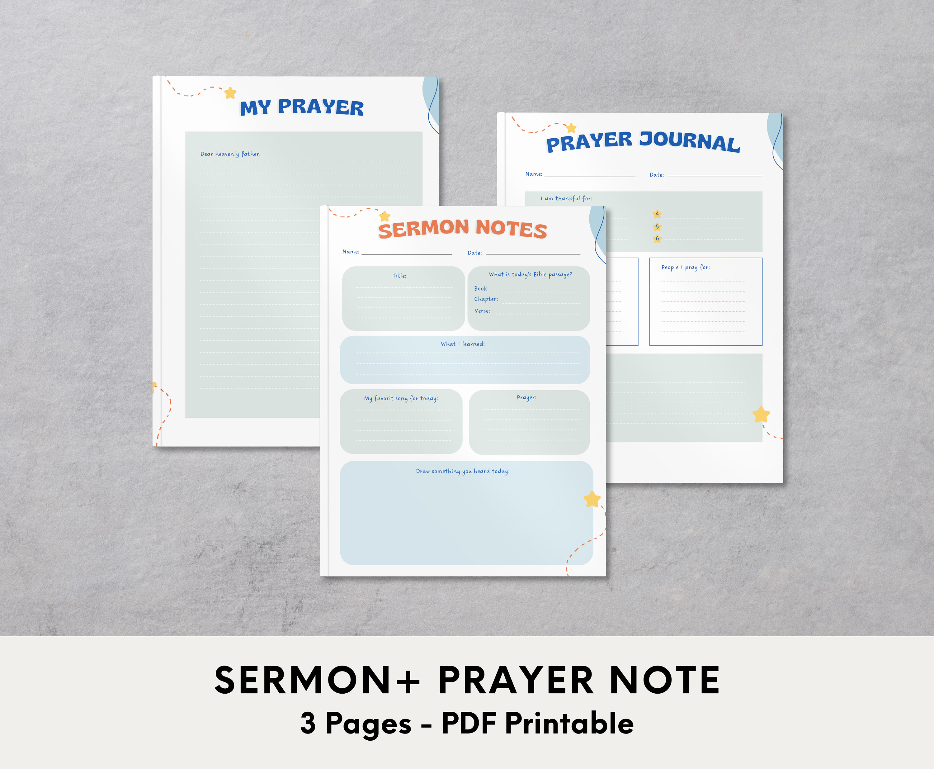 Printable Sermon Notes, Church Notes, Sermon Summary Notes, Christian ...