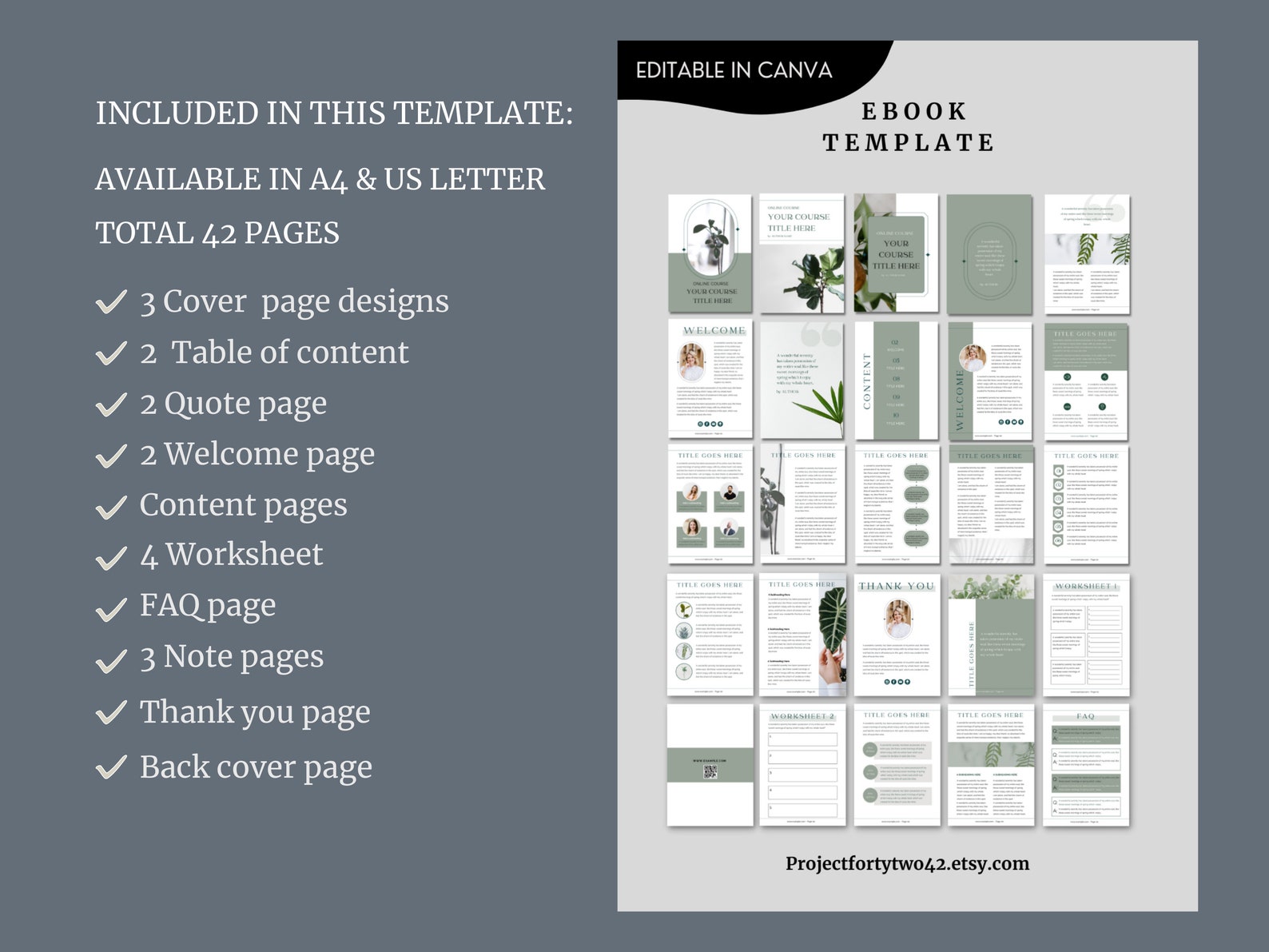 Editable Workbook Template, Canva Coaching Ebook Template, Lead Magnet ...