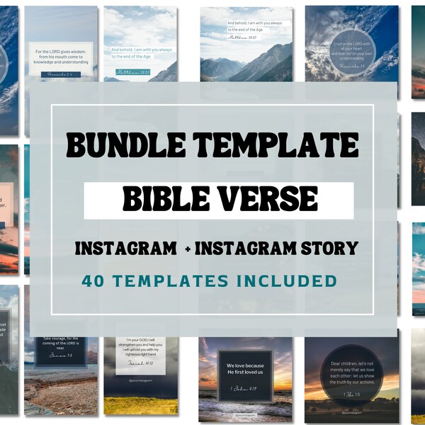 Bible Verse Social Media Posts - Etsy
