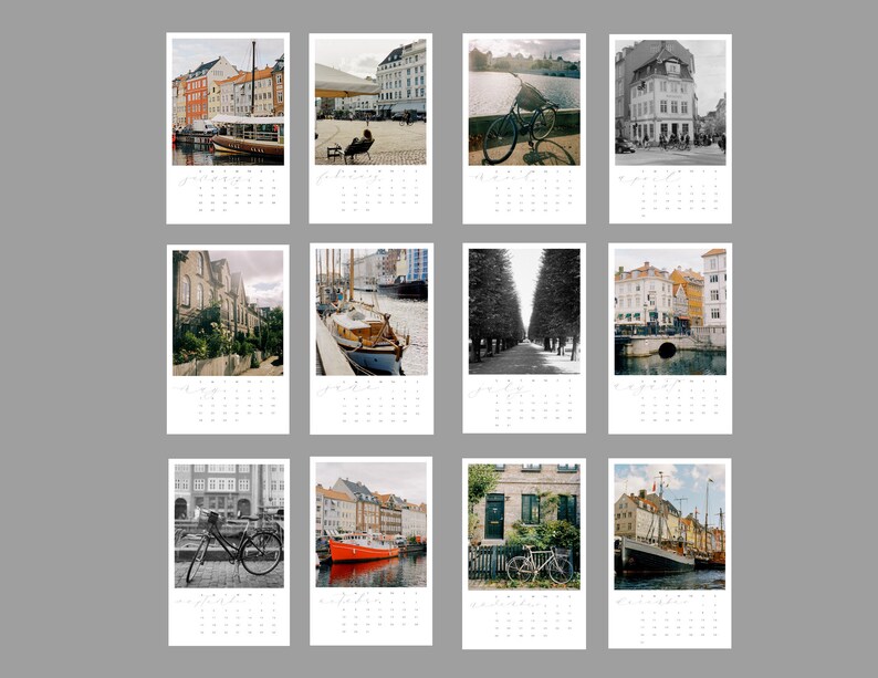 2023 Copenhagen Desk Calendar, Denmark Calendar - Etsy