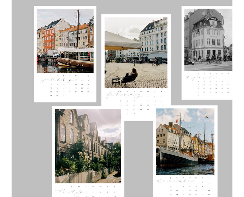 2023 Copenhagen Desk Calendar, Denmark Calendar - Etsy