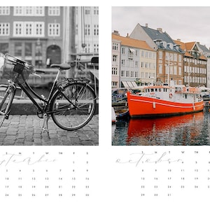 2023 Copenhagen Desk Calendar, Denmark Calendar - Etsy
