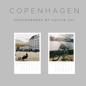 2023 Copenhagen Desk Calendar, Denmark Calendar - Etsy