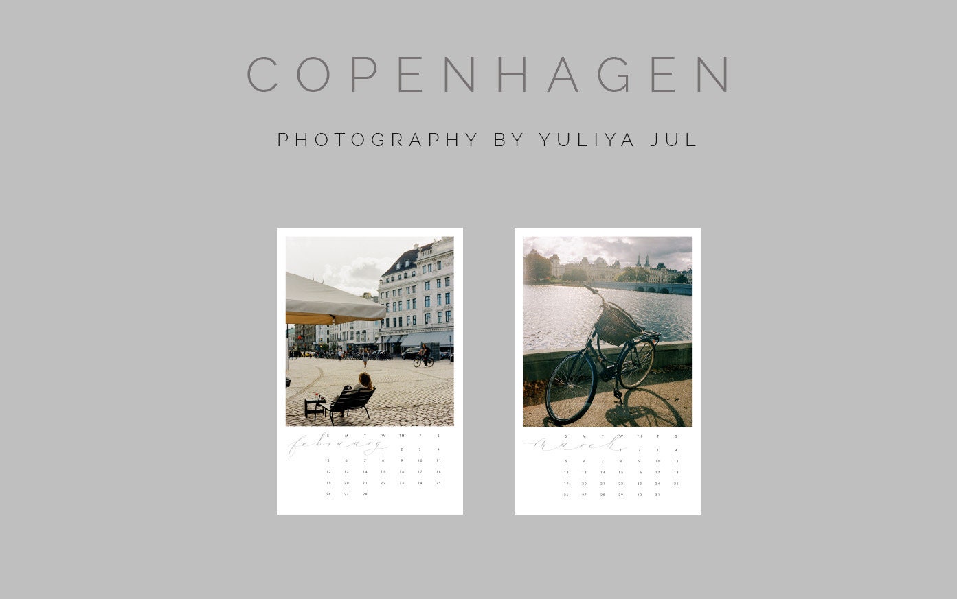 2023 Copenhagen Desk Calendar, Denmark Calendar - Etsy