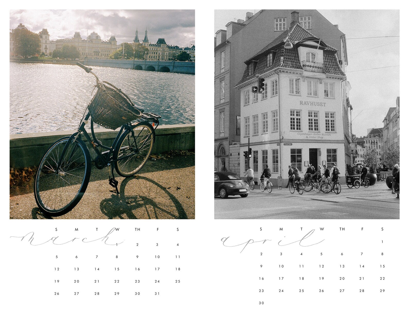 2023 Copenhagen Desk Calendar, Denmark Calendar - Etsy
