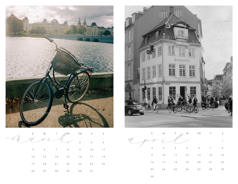 2023 Copenhagen Desk Calendar, Denmark Calendar - Etsy
