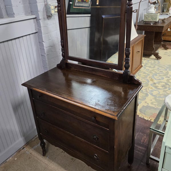 Antique Dresser With Mirror - Etsy