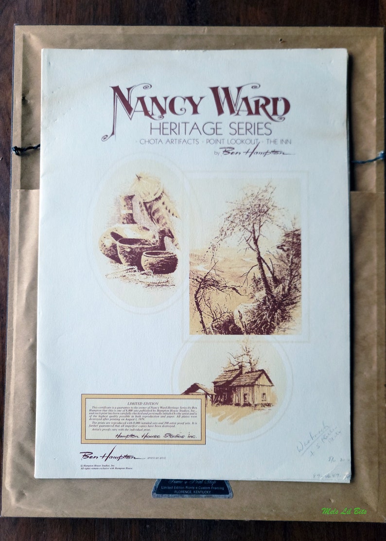 Nancy Ward Heritage Series Chota Artifacts Point Lookout the Inn by Ben ...