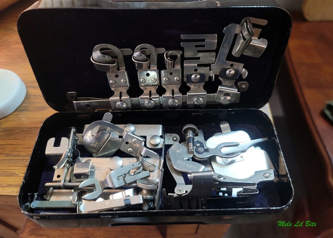 Antique Rotary Greist Sewing Machine Attachments in Tin Box - Etsy