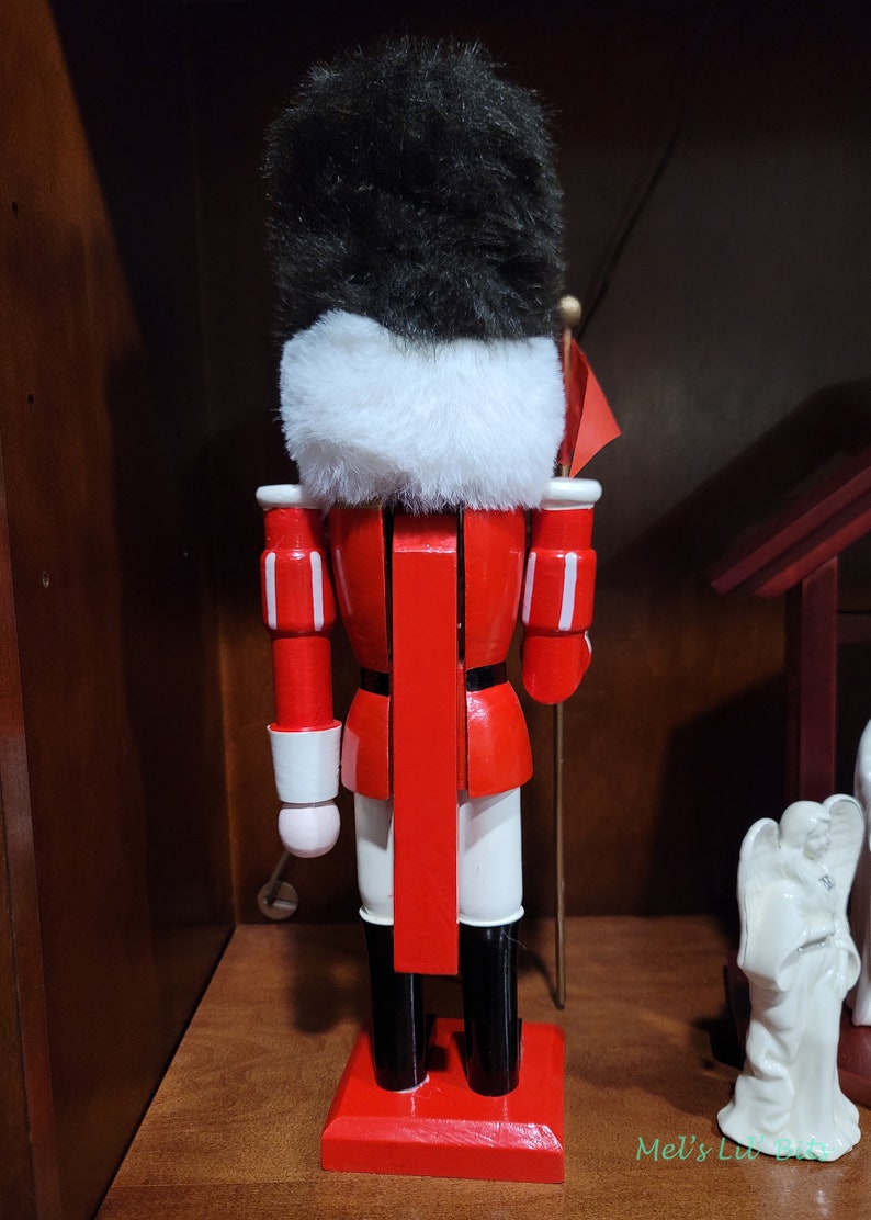Large 20" Tall Red Hand Painted Vintage Nutcracker - Etsy