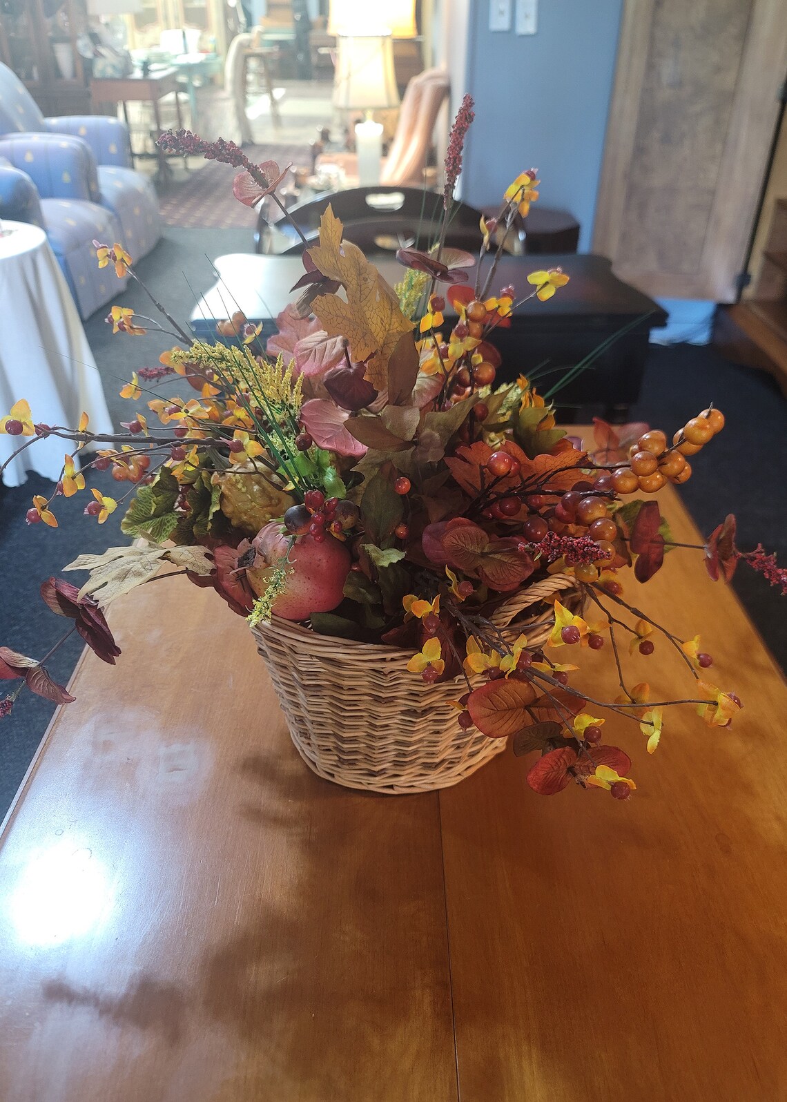 Fall Harvest Basket Table Centerpiece Decor - Etsy