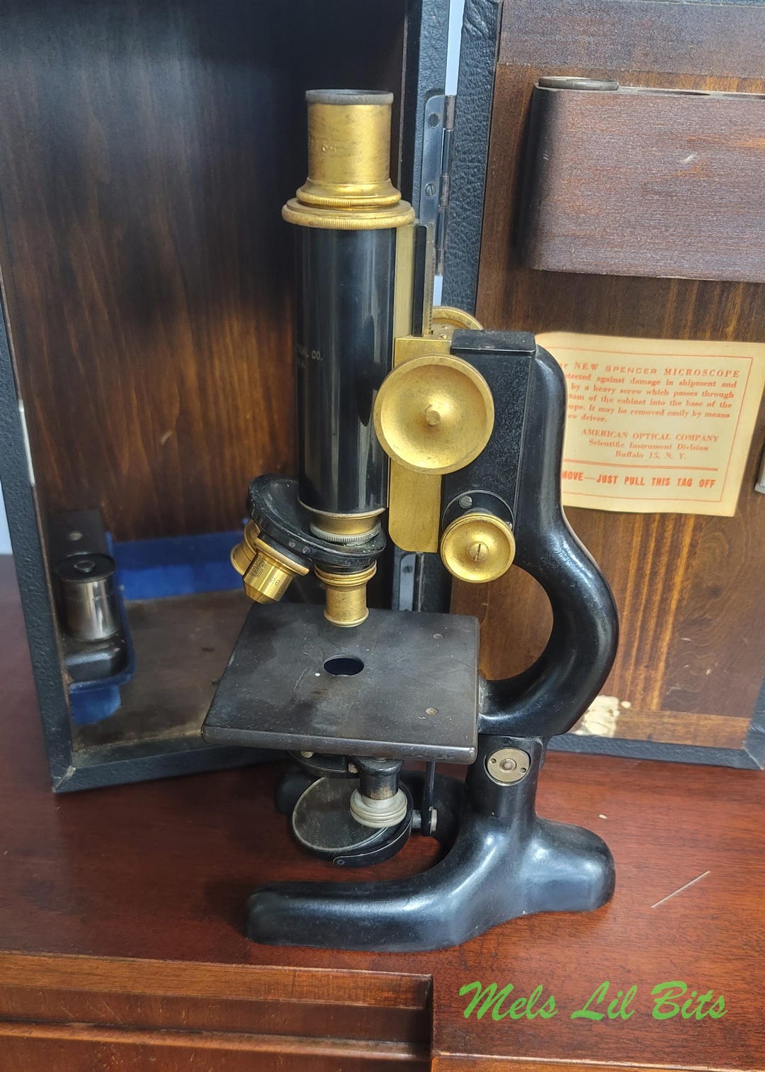 Antique Bausch and Lomb Microscope Model FF 1915 - Etsy