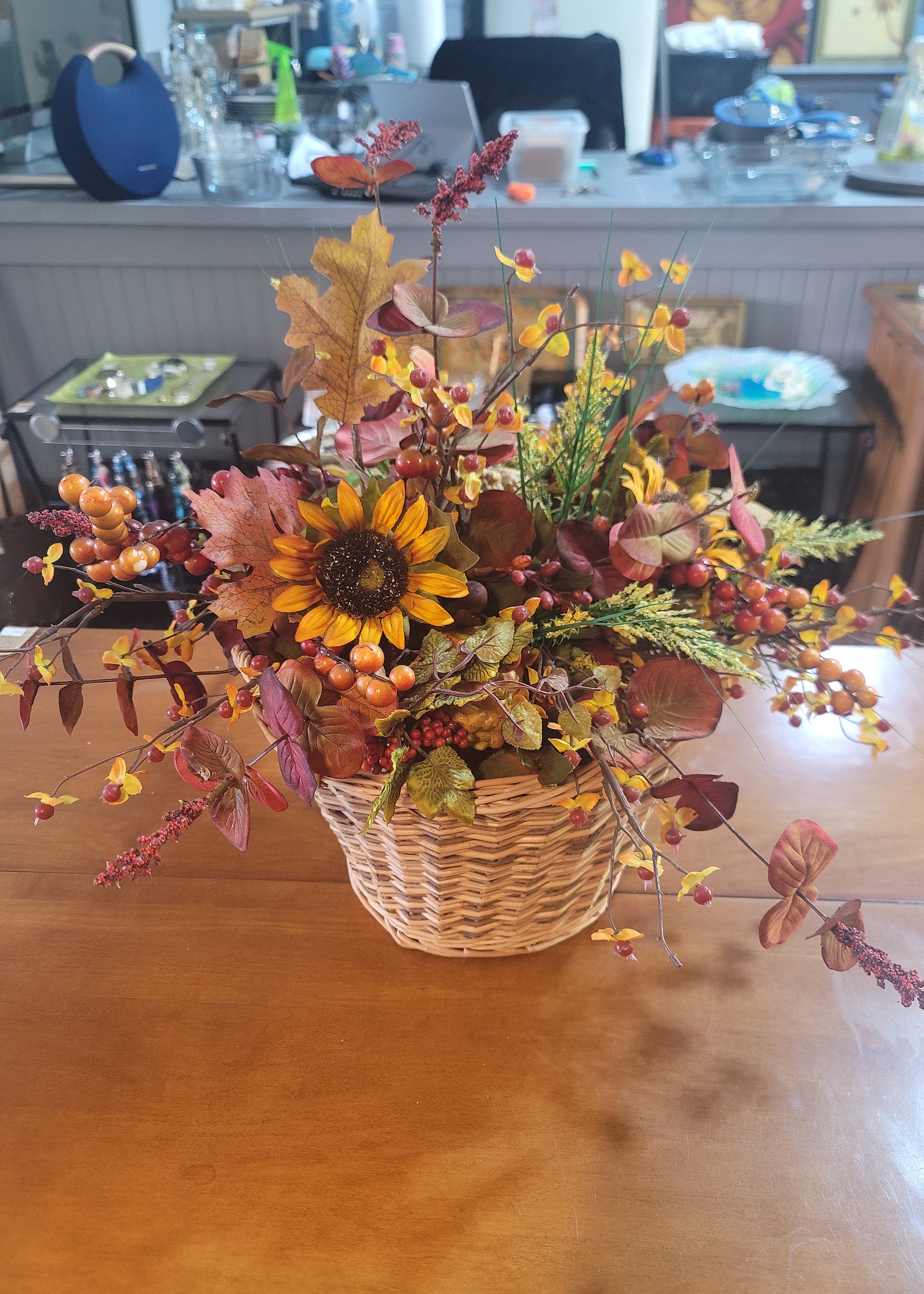 Fall Harvest Basket Table Centerpiece Decor - Etsy