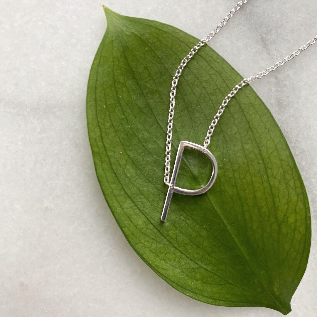 Dainty Letter P Necklace, Initial Necklace, Letter Necklace, Initial ...