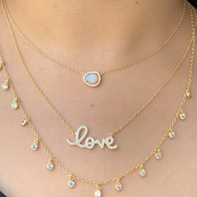 Love Letters Necklace - Etsy