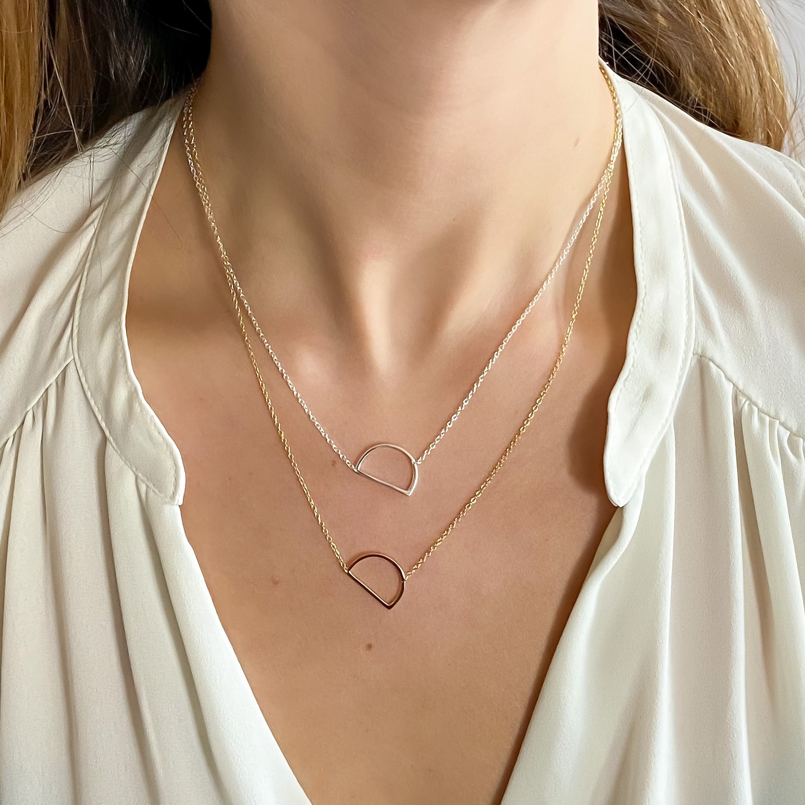 Initial Necklace Letter D Necklace Minimal Initial Necklace - Etsy