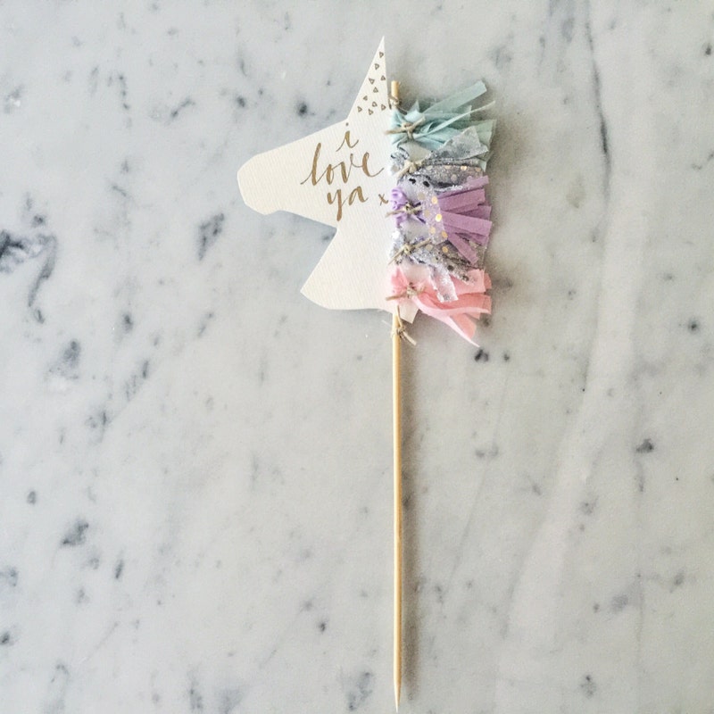 Unicorn Cake Topper - Etsy