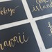 Custom A5 Hand Drawn Metallic Gold Lettering Sign / Black Card / Table ...