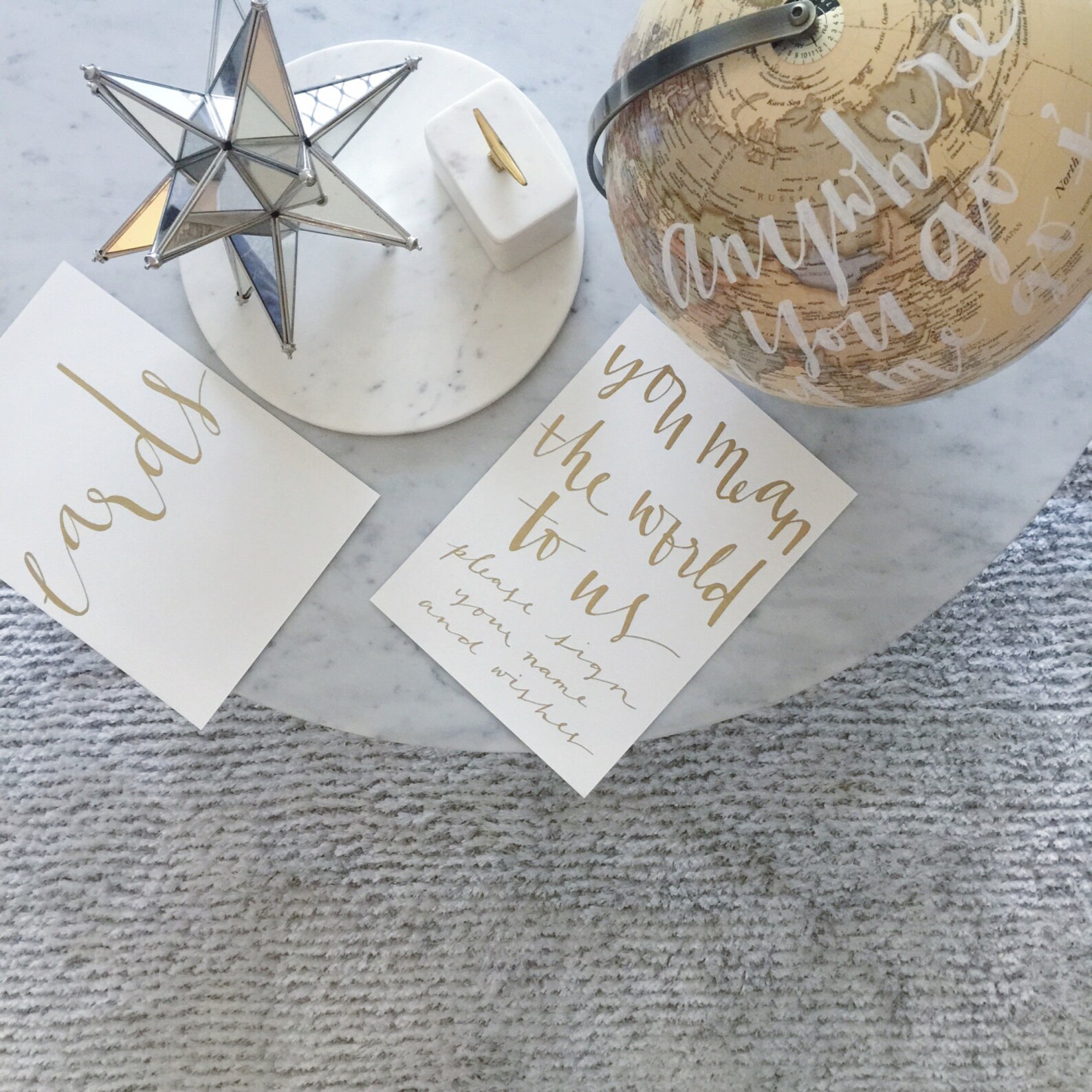 Custom A4 Hand Drawn Metallic Gold Lettering Sign / Guest Book | Etsy