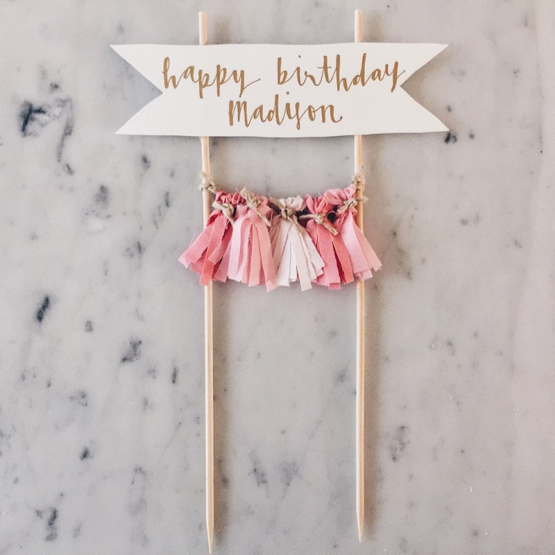 Blush Cake Topper - Etsy