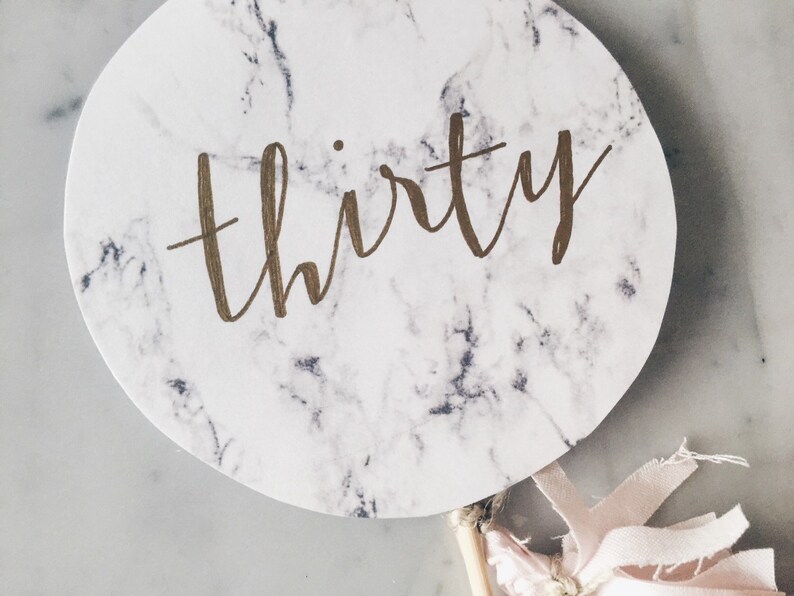Cake Topper / Marble Print / Modern Calligraphy / Custom Hand | Etsy