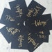 Custom A5 Hand Drawn Metallic Gold Lettering Sign / Black Card / Table ...