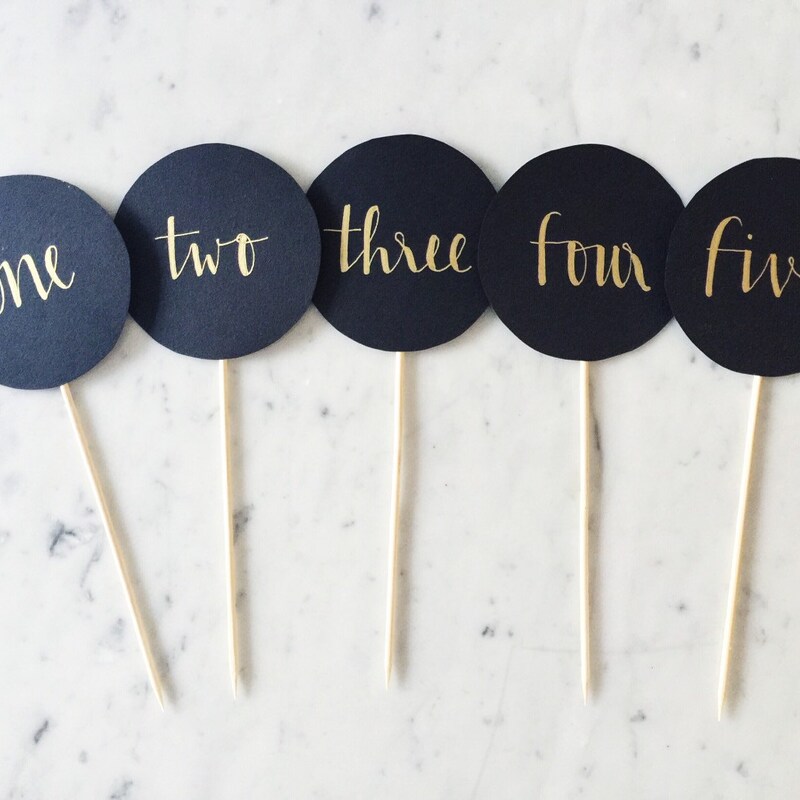 Number on a Stick - Etsy