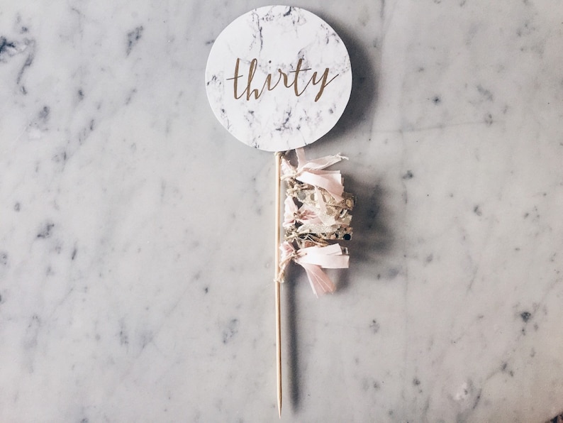 Cake Topper / Marble Print / Modern Calligraphy / Custom Hand | Etsy